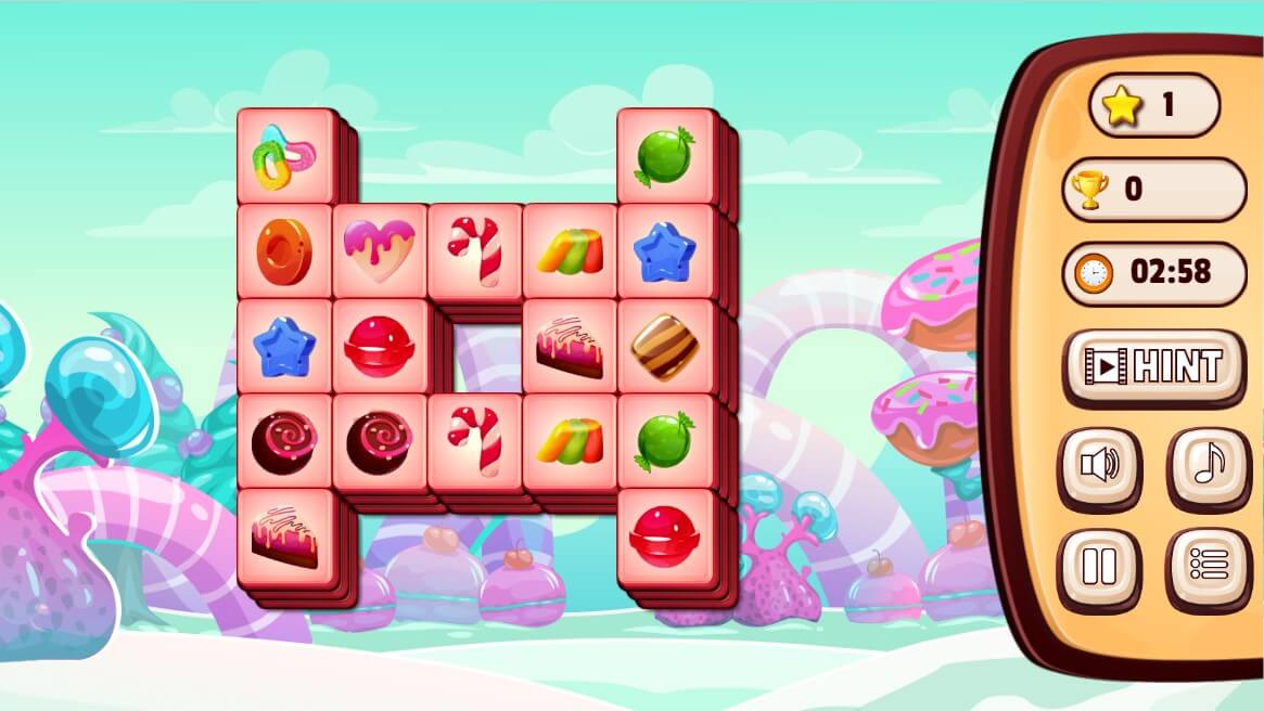 Candy Mahjong Tiles Free Game Play Now at 144mahjong.com