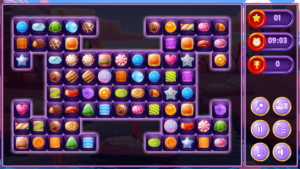 Candy Mahjongg | Play Mahjong Candy Link full screen online free