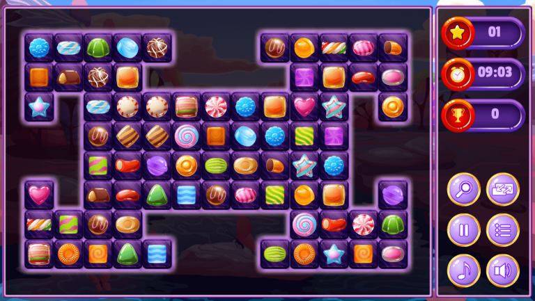 Candy Mahjongg | Play Mahjong Candy Link full screen online free