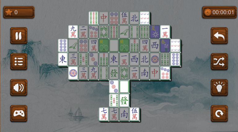 Classic Mahjong Deluxe - play game online in full screen