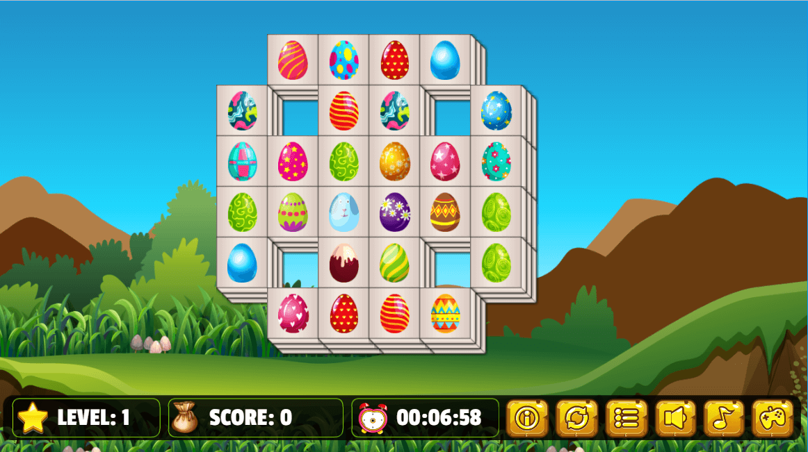 Easter Mahjong Deluxe - play game online in full screen