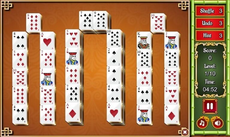 Mahjong Card Solitaire - play game online in full screen