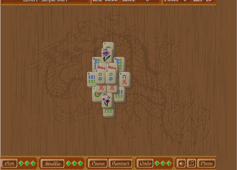 Mahjong Classic full screen game | Play online for free