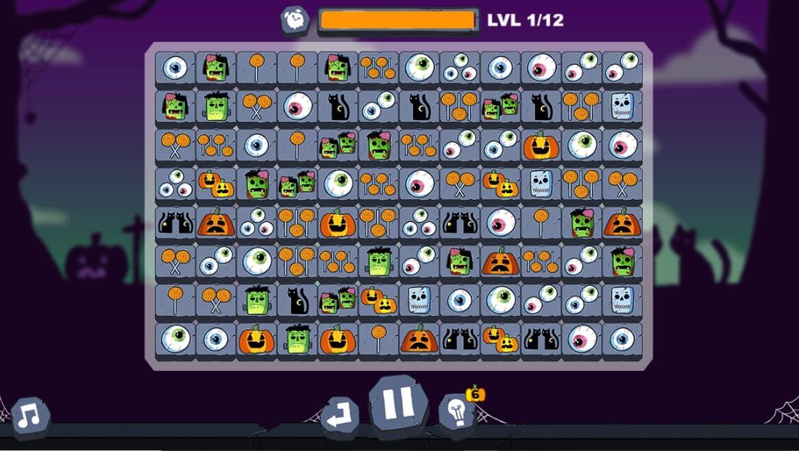 Mahjong Connect Halloween Free Game Play Now at 144mahjong.com