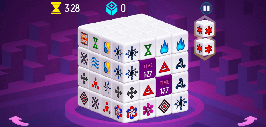 Majongg Dark Dimensions 210 Seconds - play game online in full screen