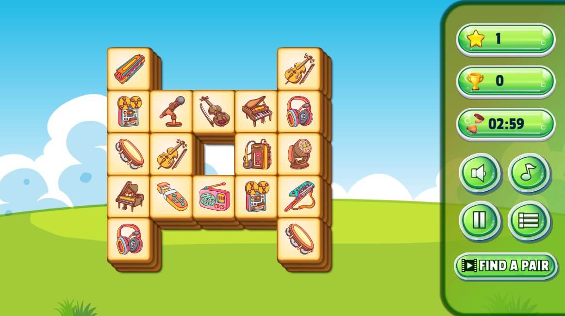 Musical Mahjong Free Game Play Now at 144mahjong.com