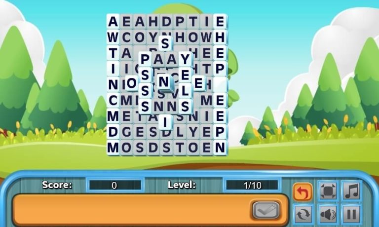 Word Mahjong - play game online in full screen