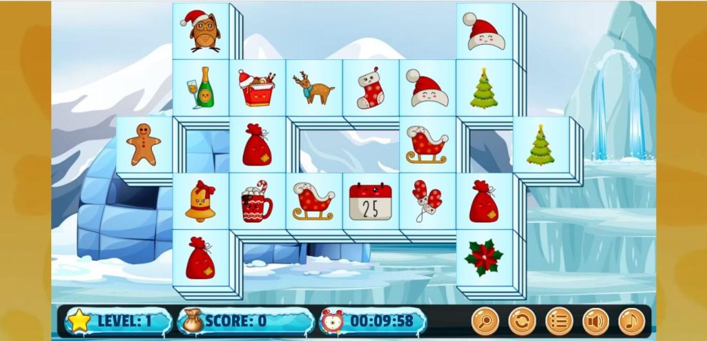 Xmas Triple Mahjong Free Game Play Now at 144mahjong.com
